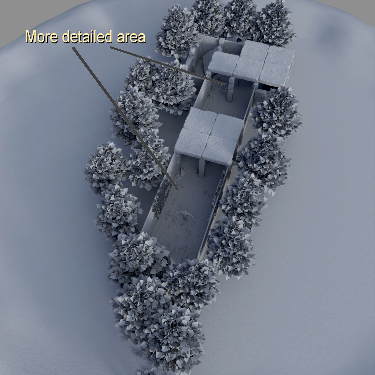 Path Between Walls | Daz 3D