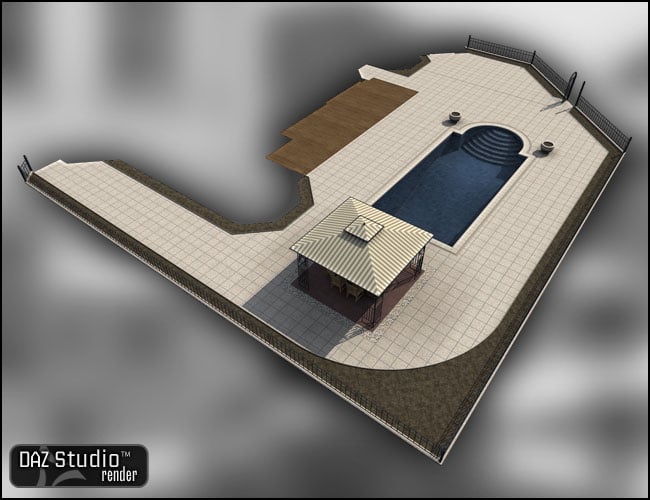 Dream Home: Yard and Pool | Daz 3D