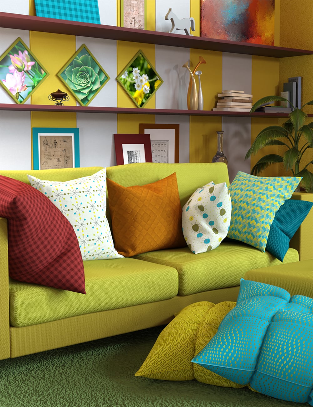 70s Retro Iray Shaders - Merchant Resource | Daz 3D