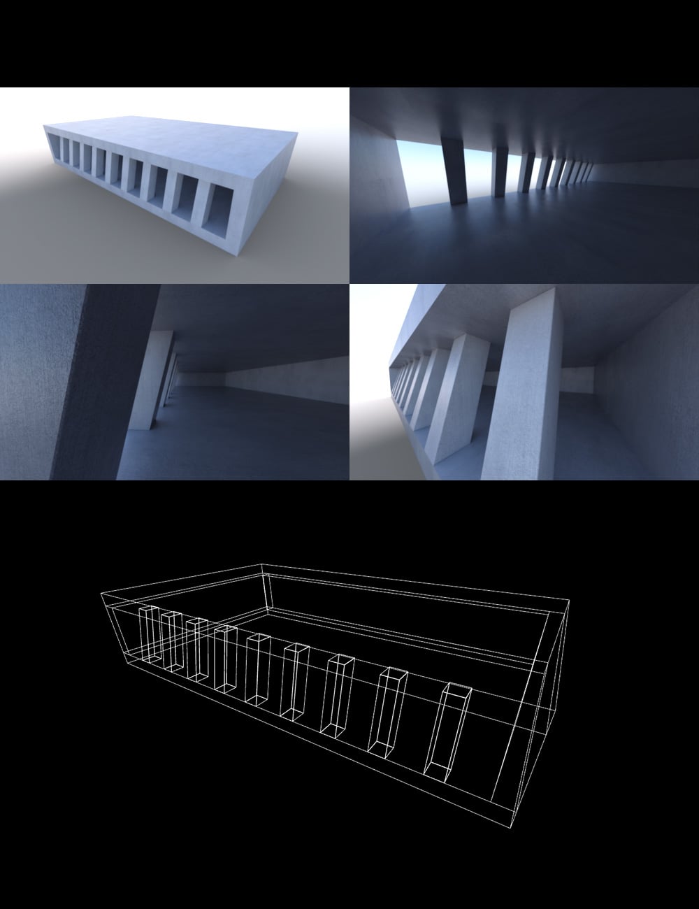 Pillars And Rays Photoshoot | Daz 3D