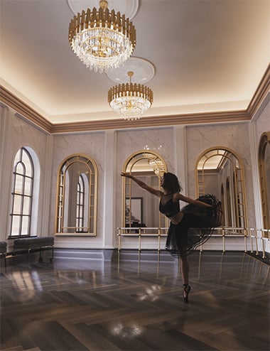 Ballet Dance Room | Daz 3D