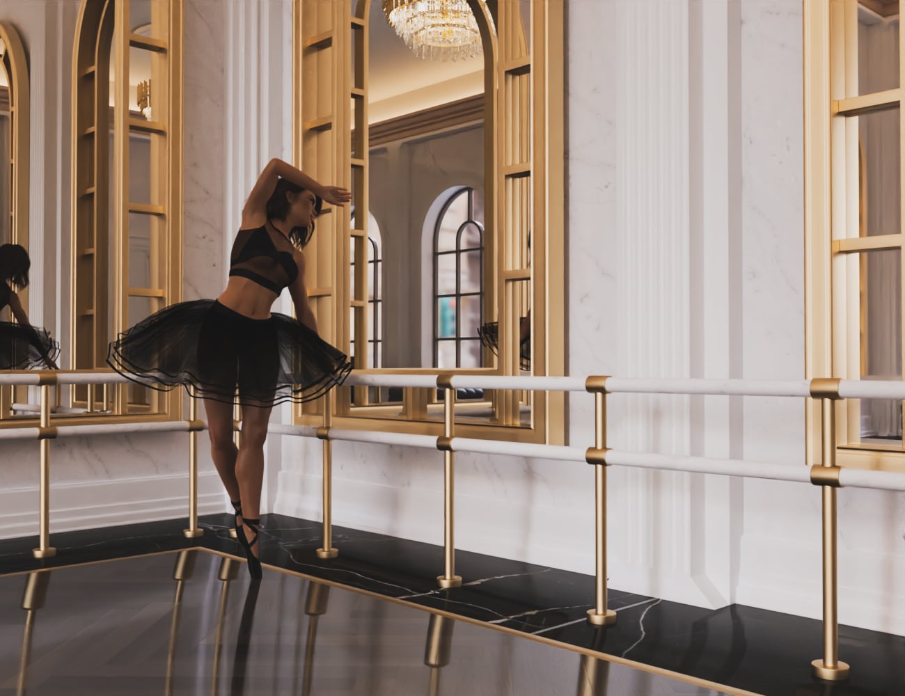 Ballet Dance Room | Daz 3D