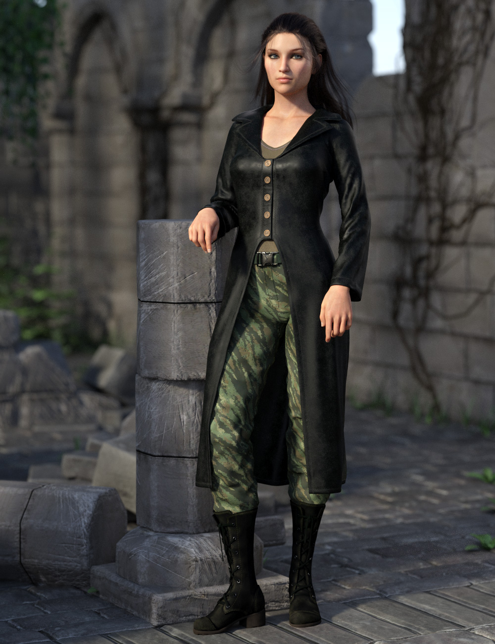 Adventure Hunter Outfit for Genesis 8 and 8.1 Females | Daz 3D