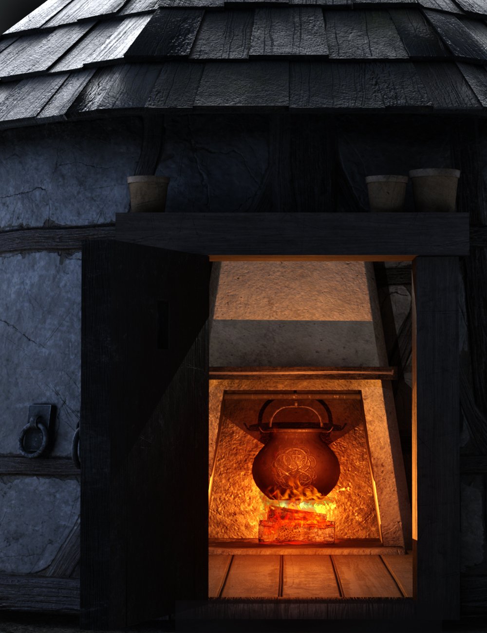 Fantasy Huts | Daz 3D