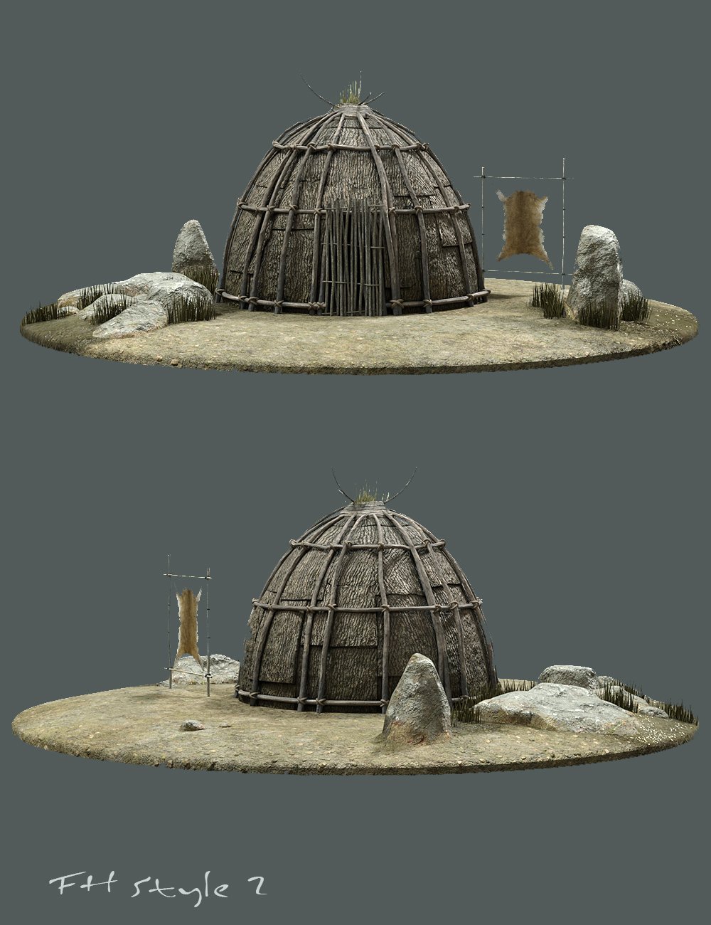 Fantasy Huts | Daz 3D