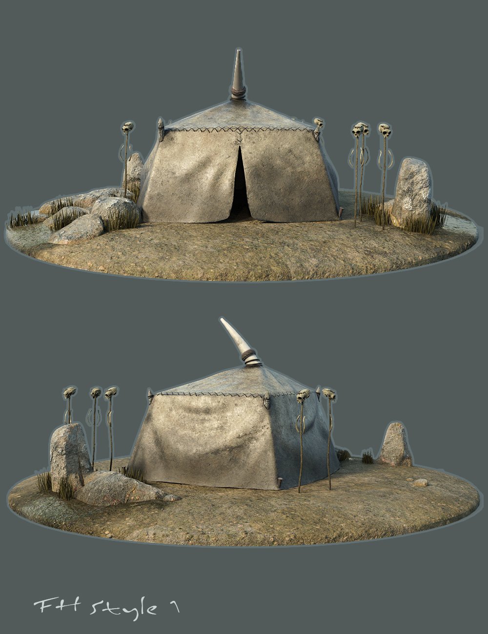 Fantasy Huts | Daz 3D