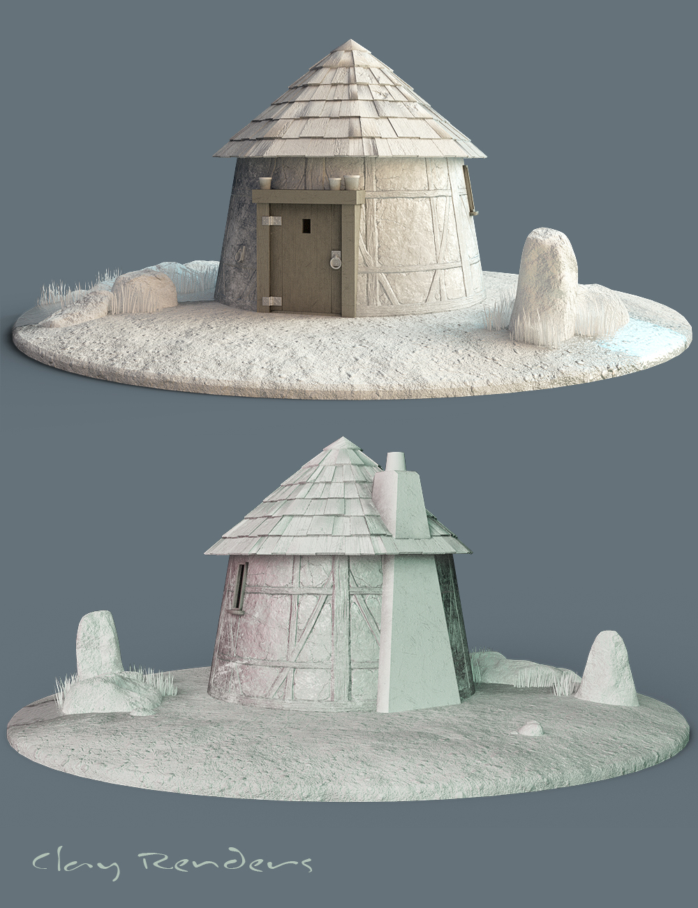 Fantasy Huts | Daz 3D