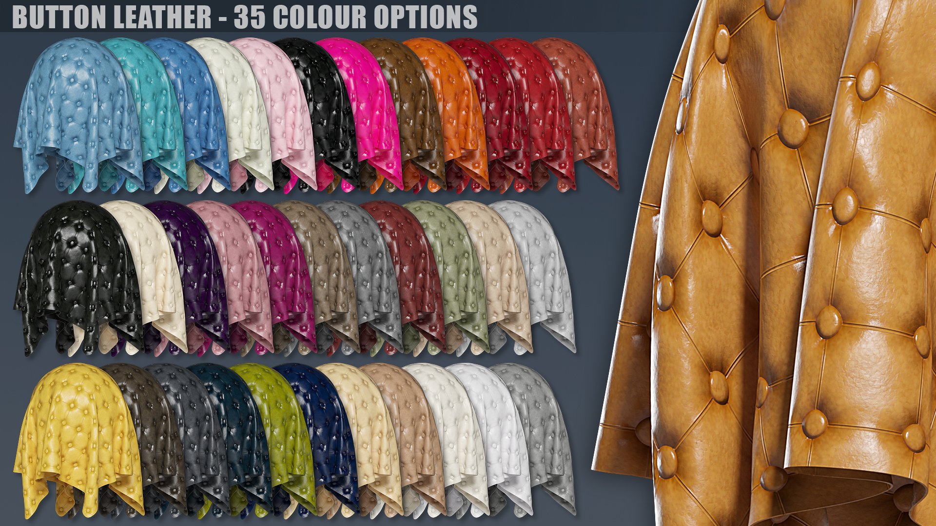 DD PBR Leather Shaders for Iray | Daz 3D