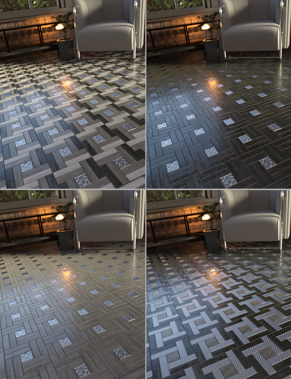 Parquet Flooring Shaders Vol 2 | Daz 3D