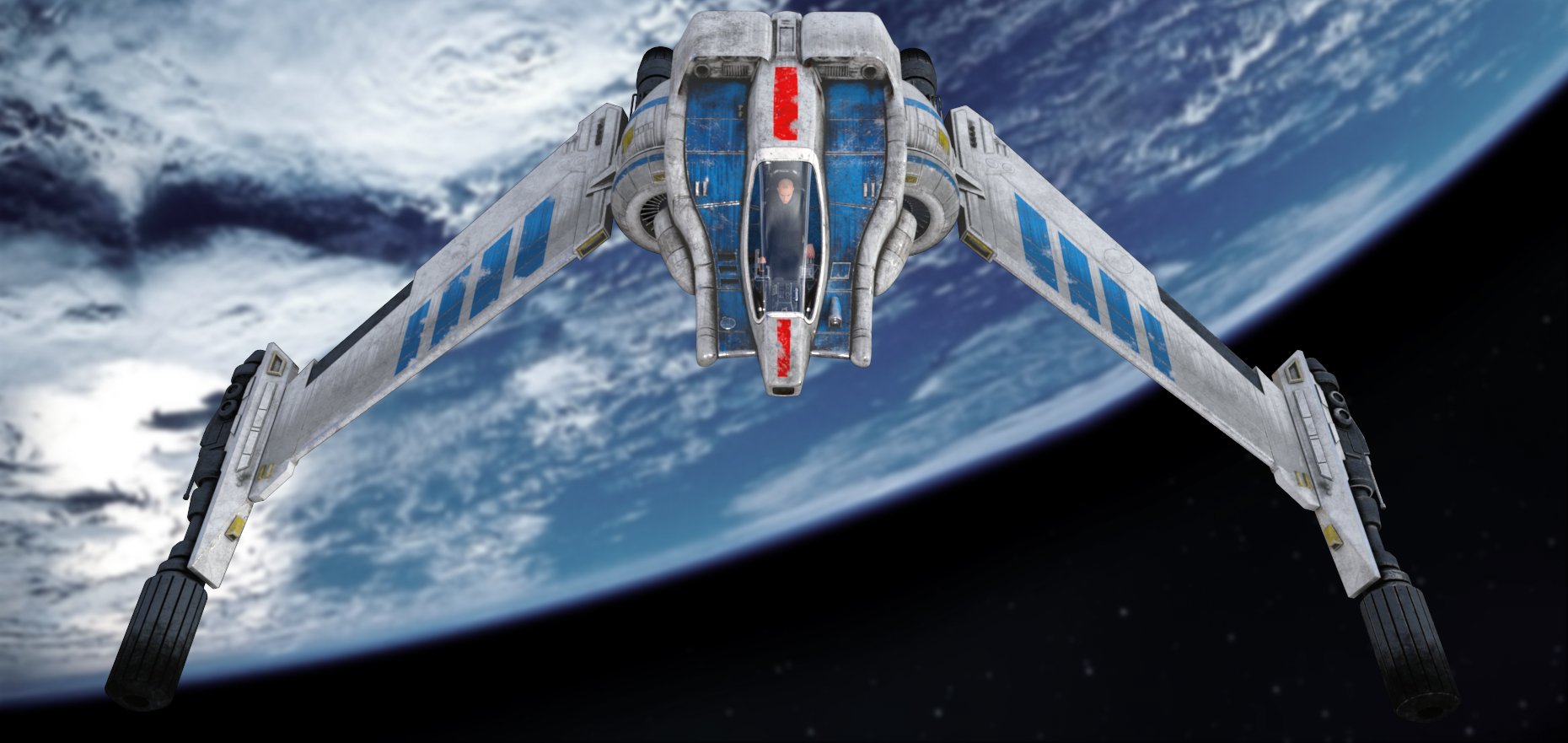 TALON V-Wing Interceptor | Daz 3D