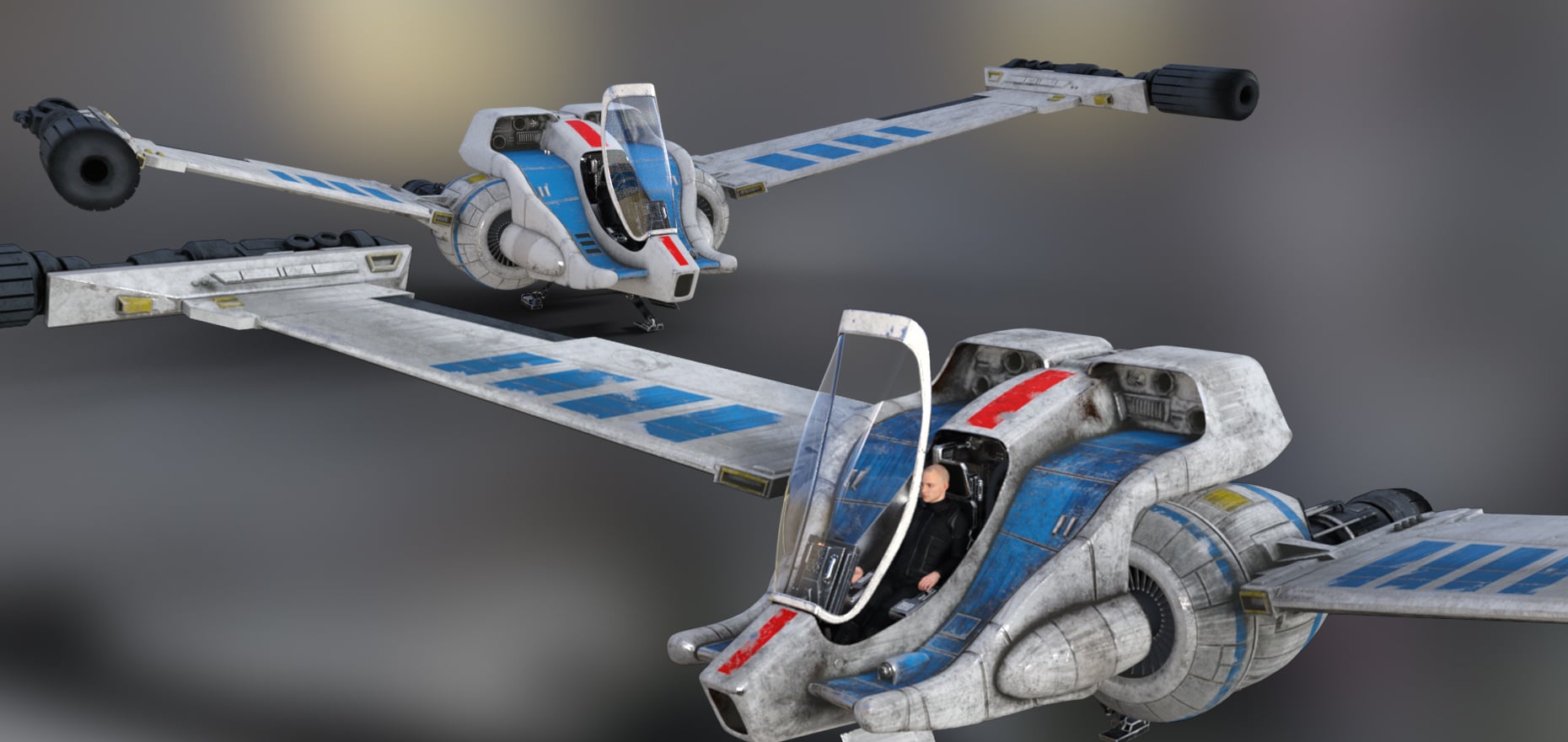 TALON V-Wing Interceptor | Daz 3D