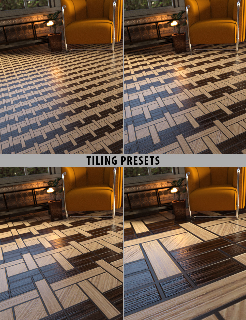 Parquet Flooring Shaders Vol 3 | Daz 3D