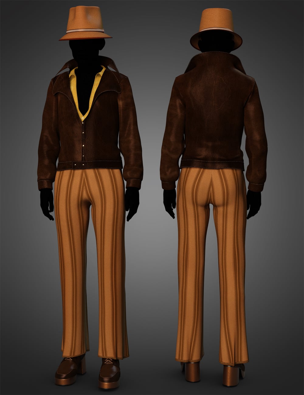 dForce Disco Boogie Outfit Bonus Textures | Daz 3D