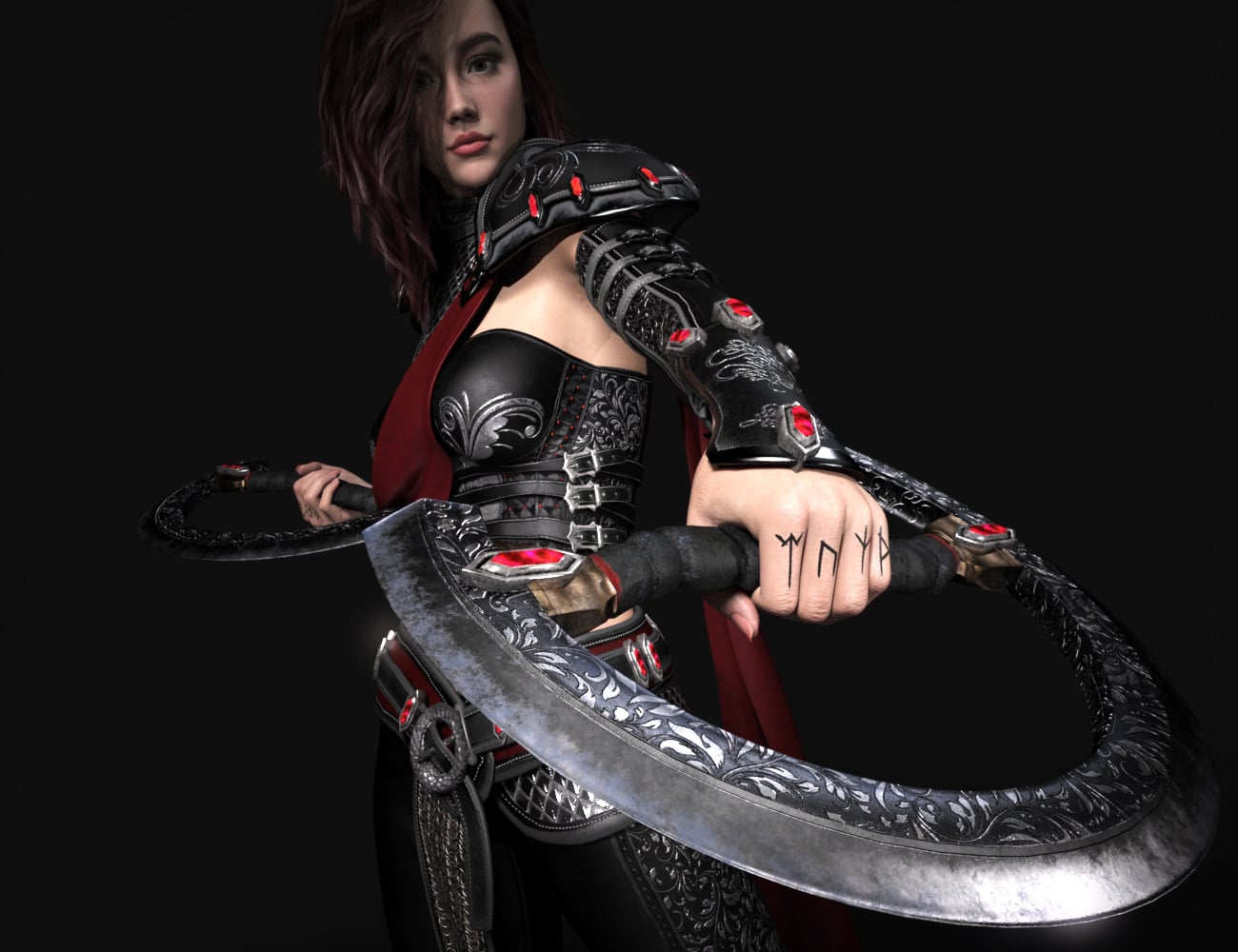 Samarah Shadow Rogue Outfit for Genesis 8.1 Females | Daz 3D