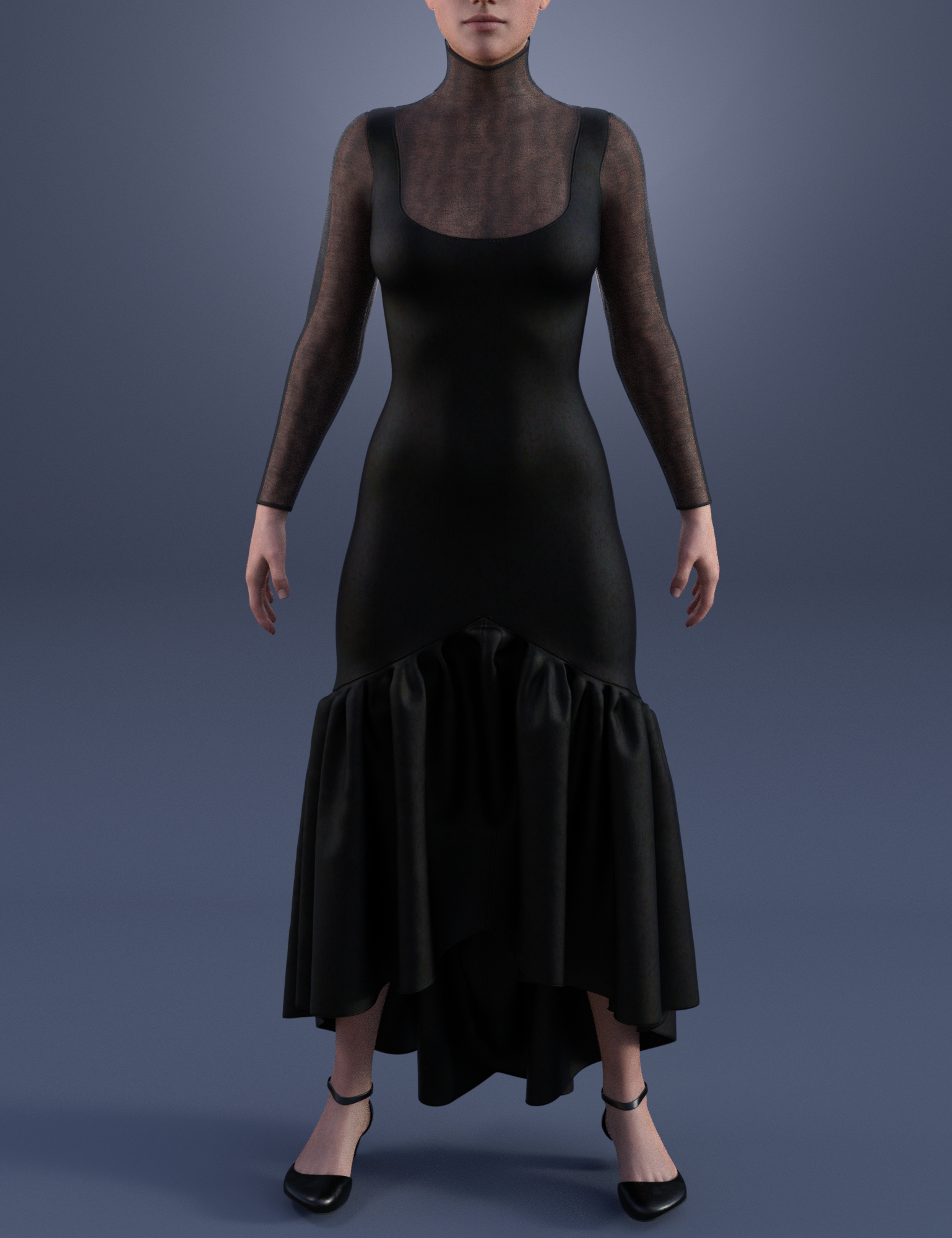 dForce Flared Dress Textures | Daz 3D