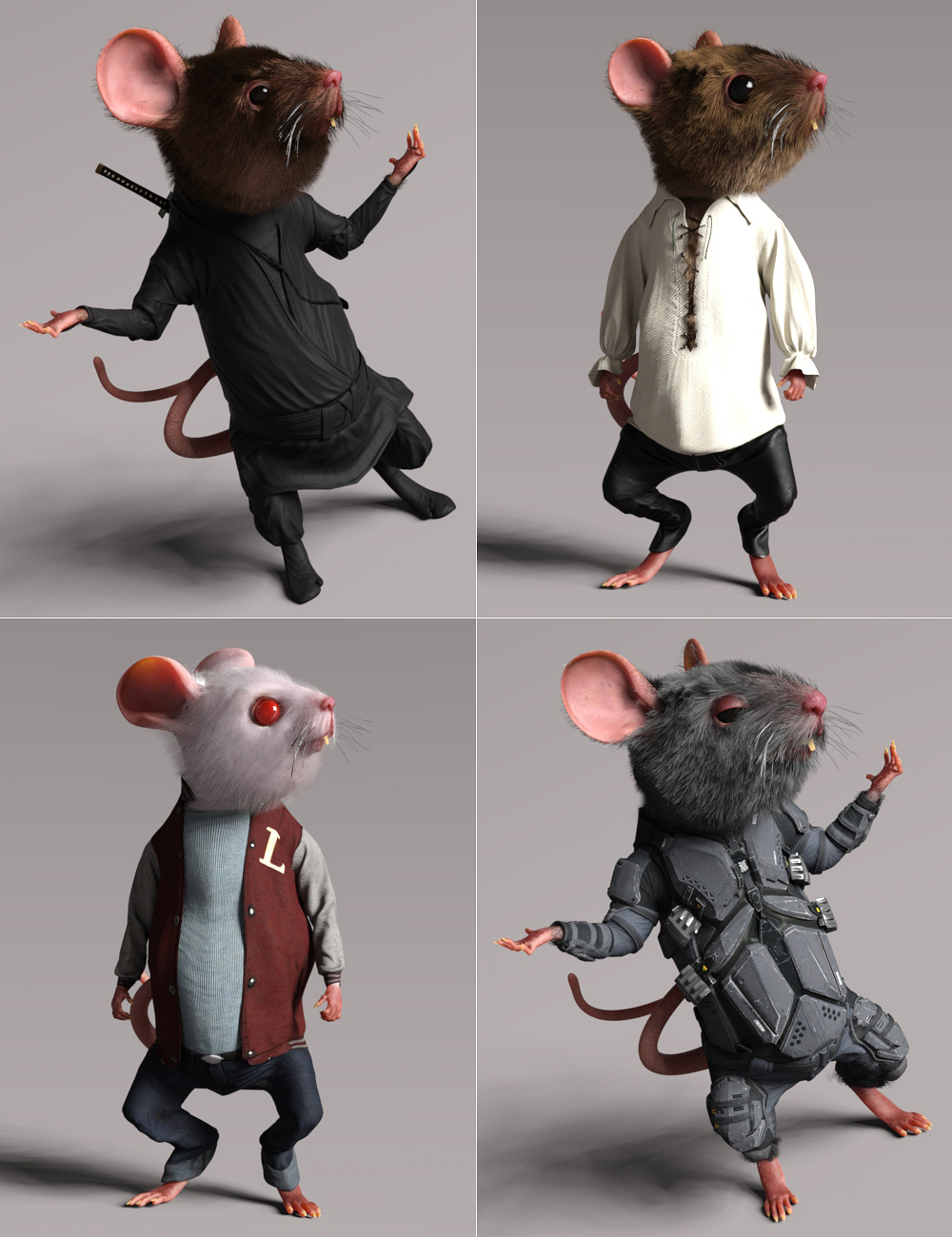 Storybook Mouse for Genesis 8.1 Males | Daz 3D