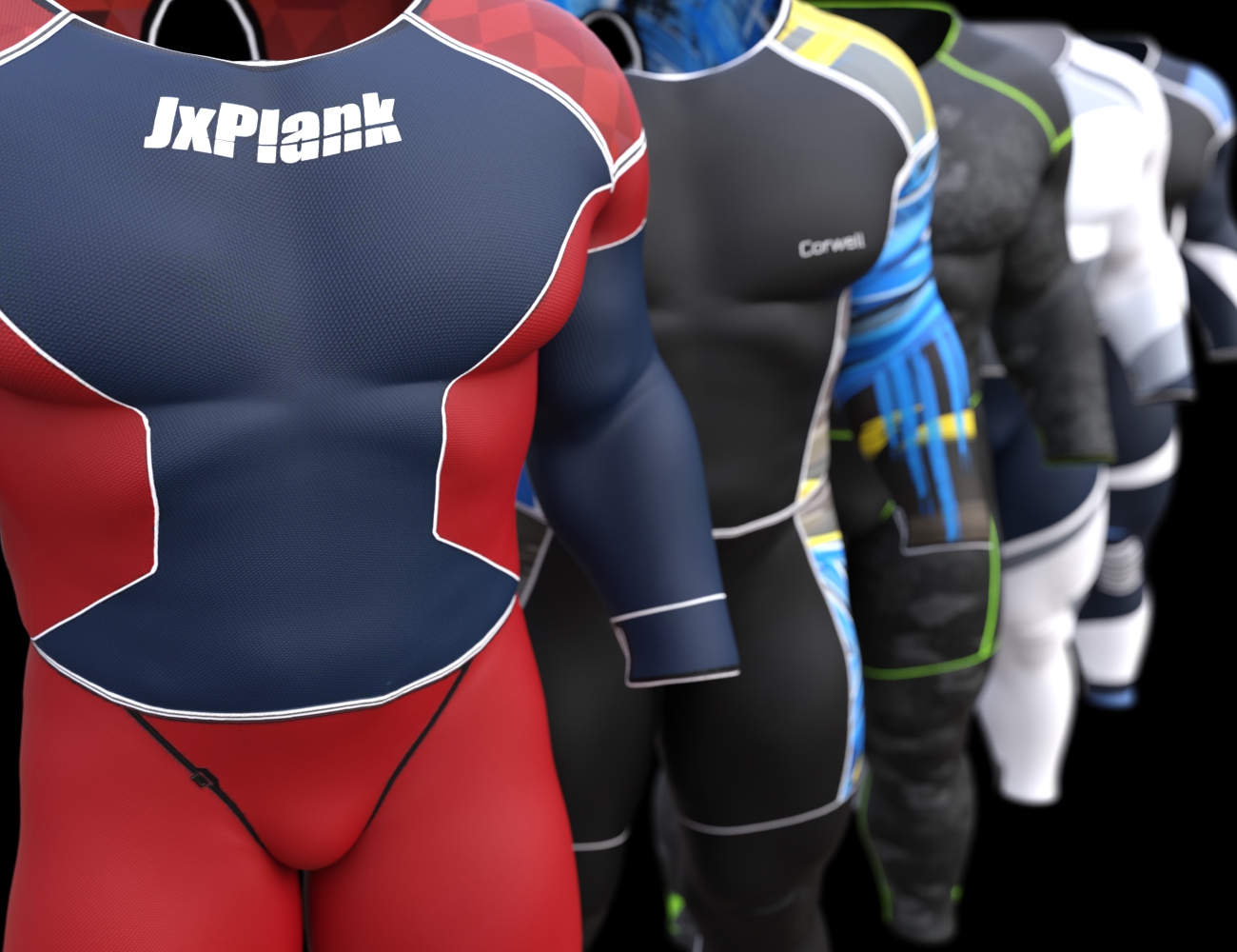 Bodysuit for Jawz Alternate Textures | Daz 3D