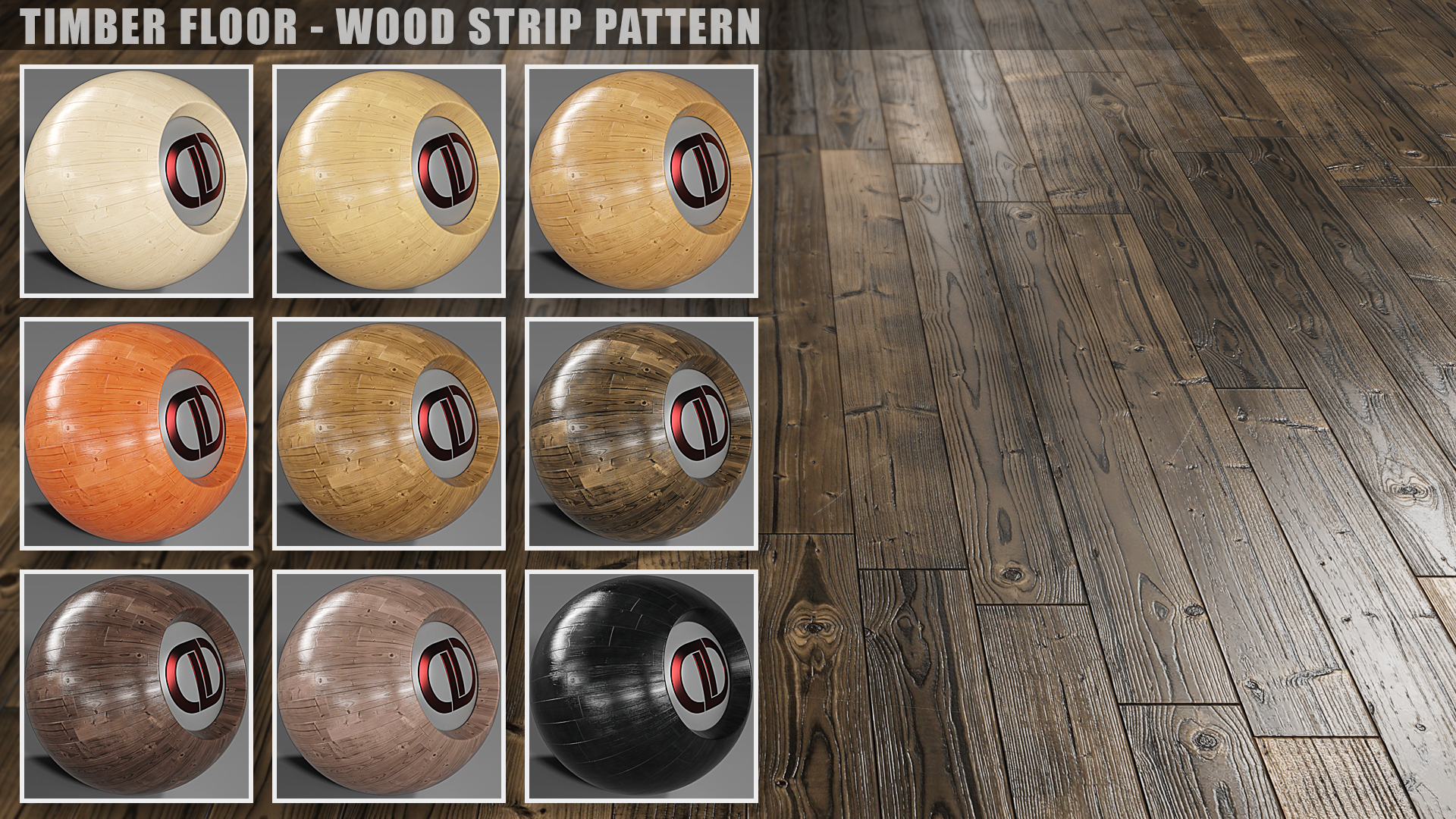 DD Timber Floor Shaders for Iray | Daz 3D