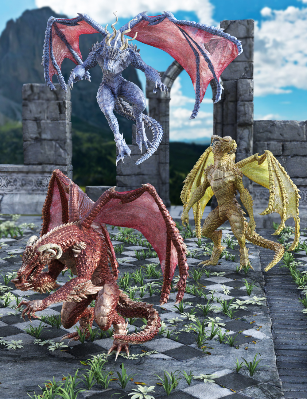 Drago Fire and Fury Bundle | Daz 3D