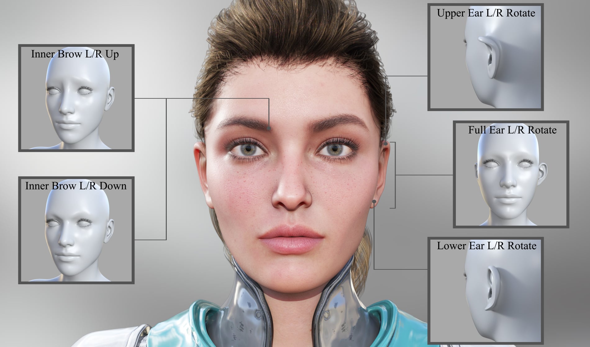 Face Control Expansion for Genesis 8.1 Female | Daz 3D