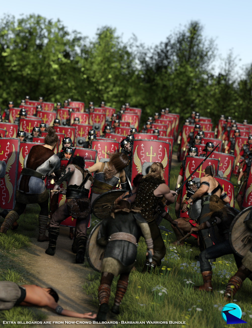 Now-Crowd Billboards - Roman Legionaries Fighting (Roman Legion Vol III ...