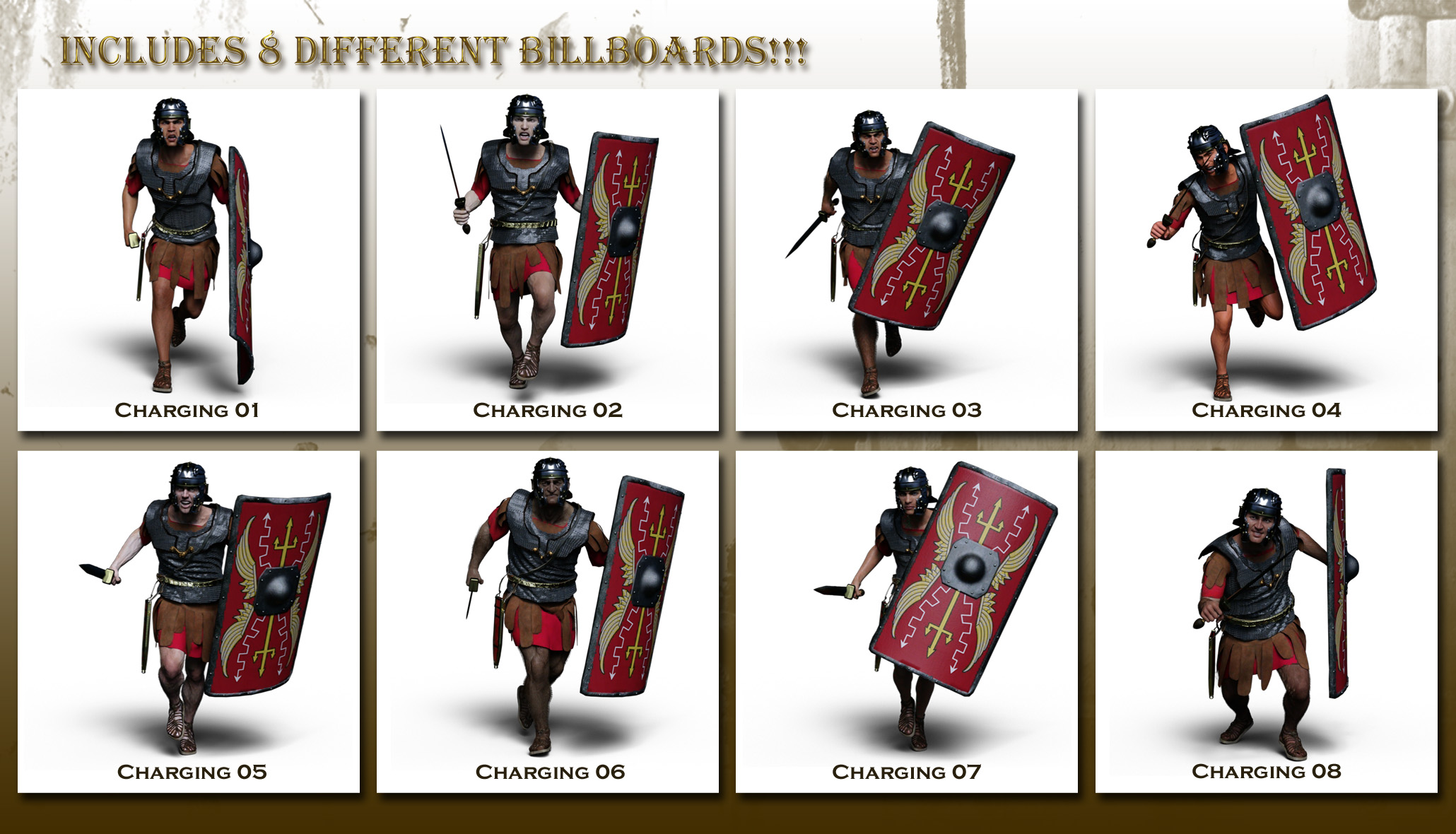 Now-Crowd Billboards - Roman Legionaries Charging (Roman Legion Vol II ...