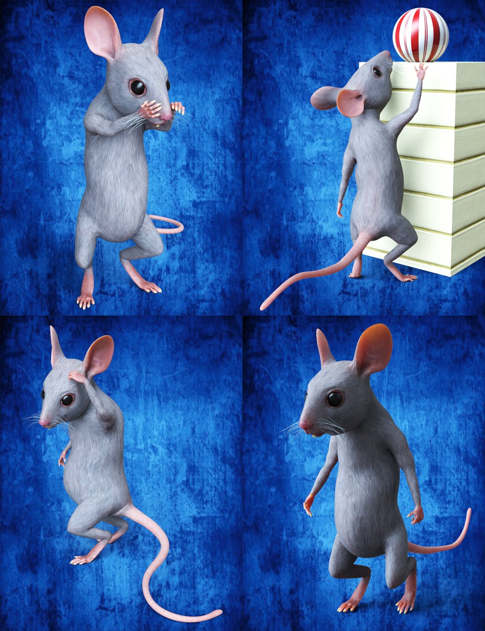 A Friendly Mouse Poses for Genesis 8 Male | Daz 3D