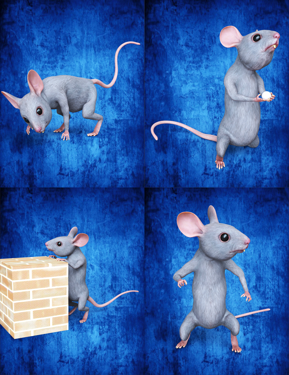A Friendly Mouse Poses for Genesis 8 Male | Daz 3D