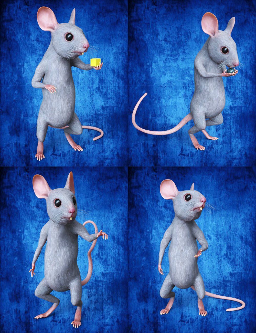A Friendly Mouse Poses for Genesis 8 Male | Daz 3D