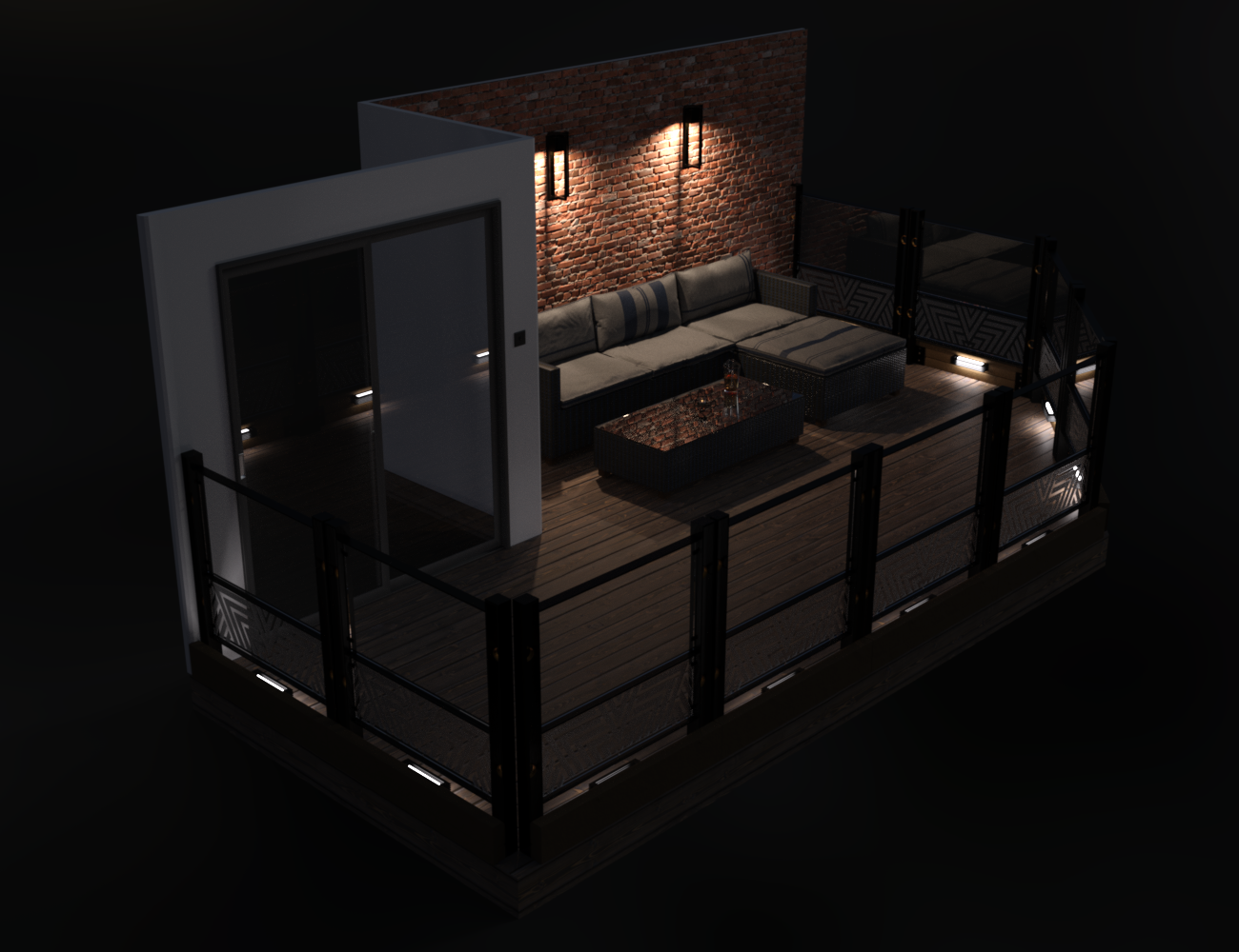 Luxury Hotel Balcony | Daz 3D