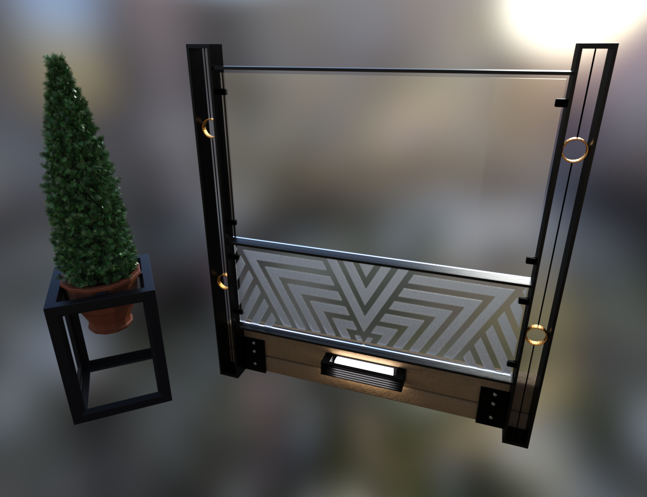Luxury Hotel Balcony | Daz 3D