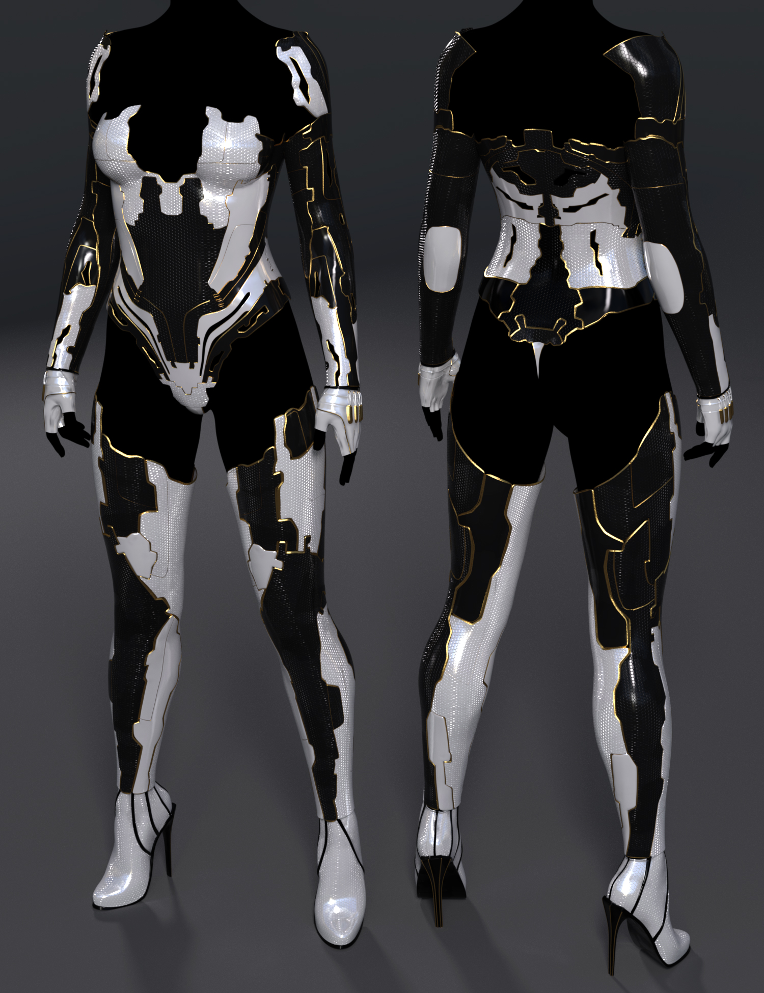 Cyberpunk Unlimited Outfit for Genesis 8 and 8.1 Females | Daz 3D