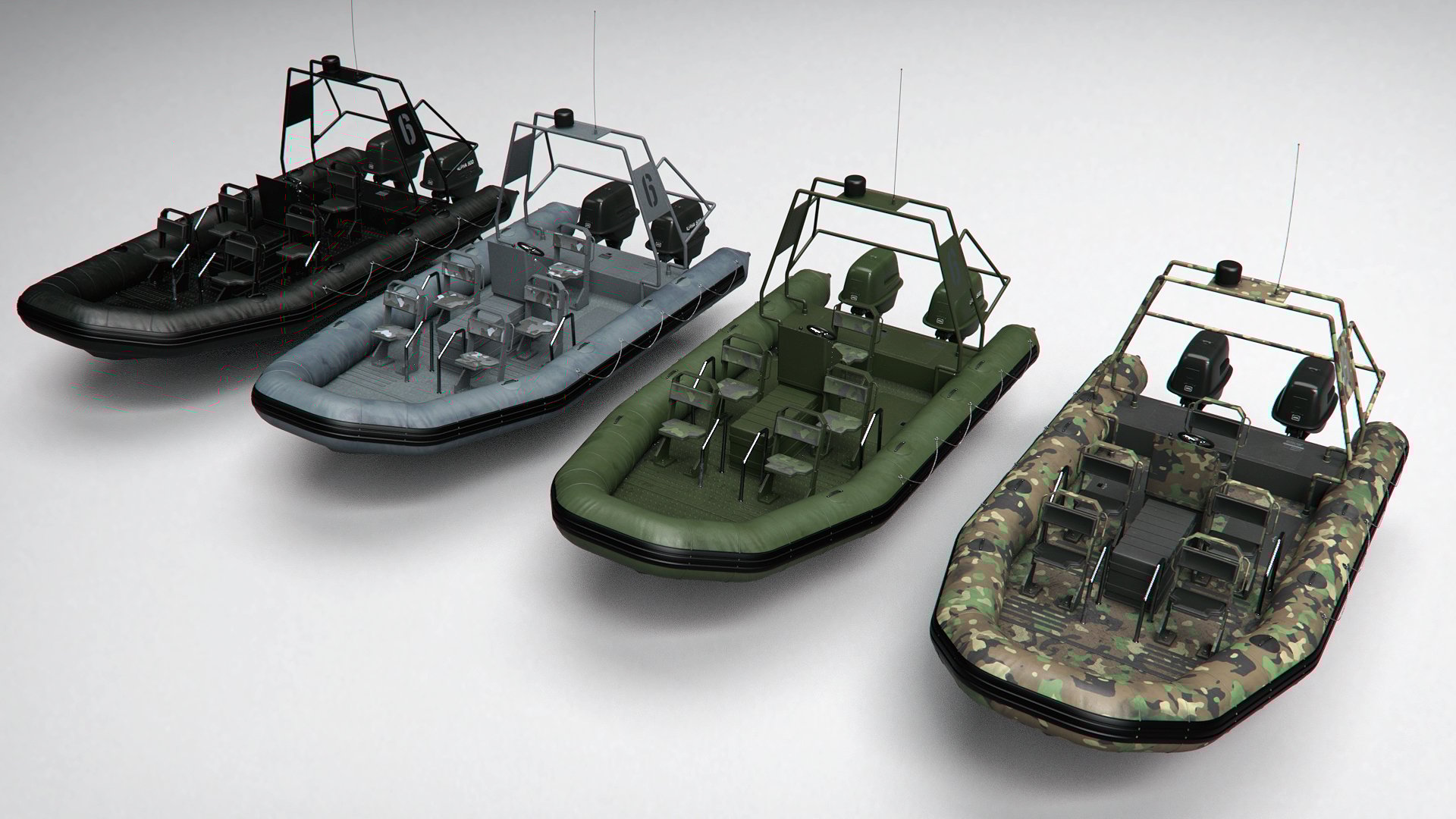 Commando Speed Boat | Daz 3D