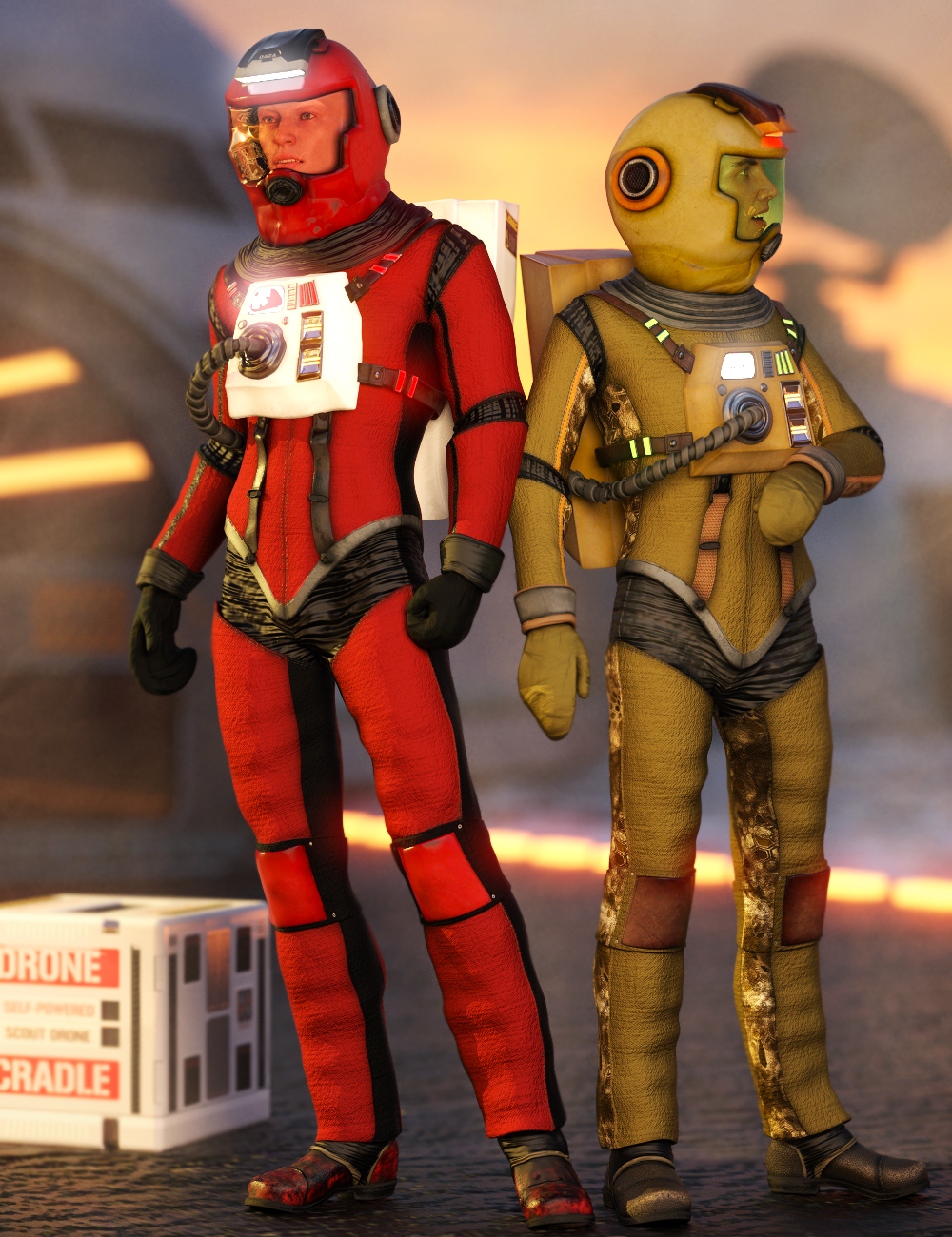 Space Mobility Unit for Genesis 8 and 8.1 Males | Daz 3D