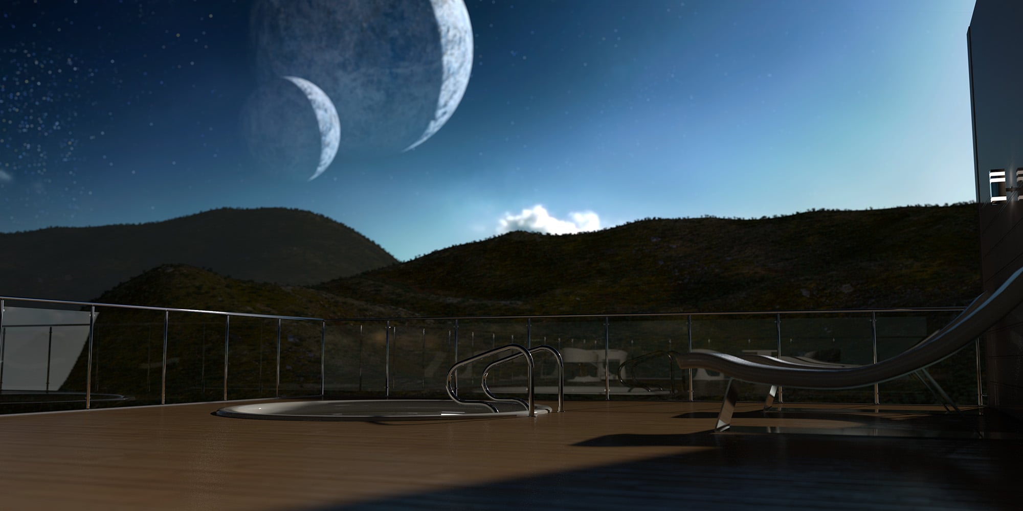 Osoview Arid Scrub and Pine Ridge Backdrops | Daz 3D