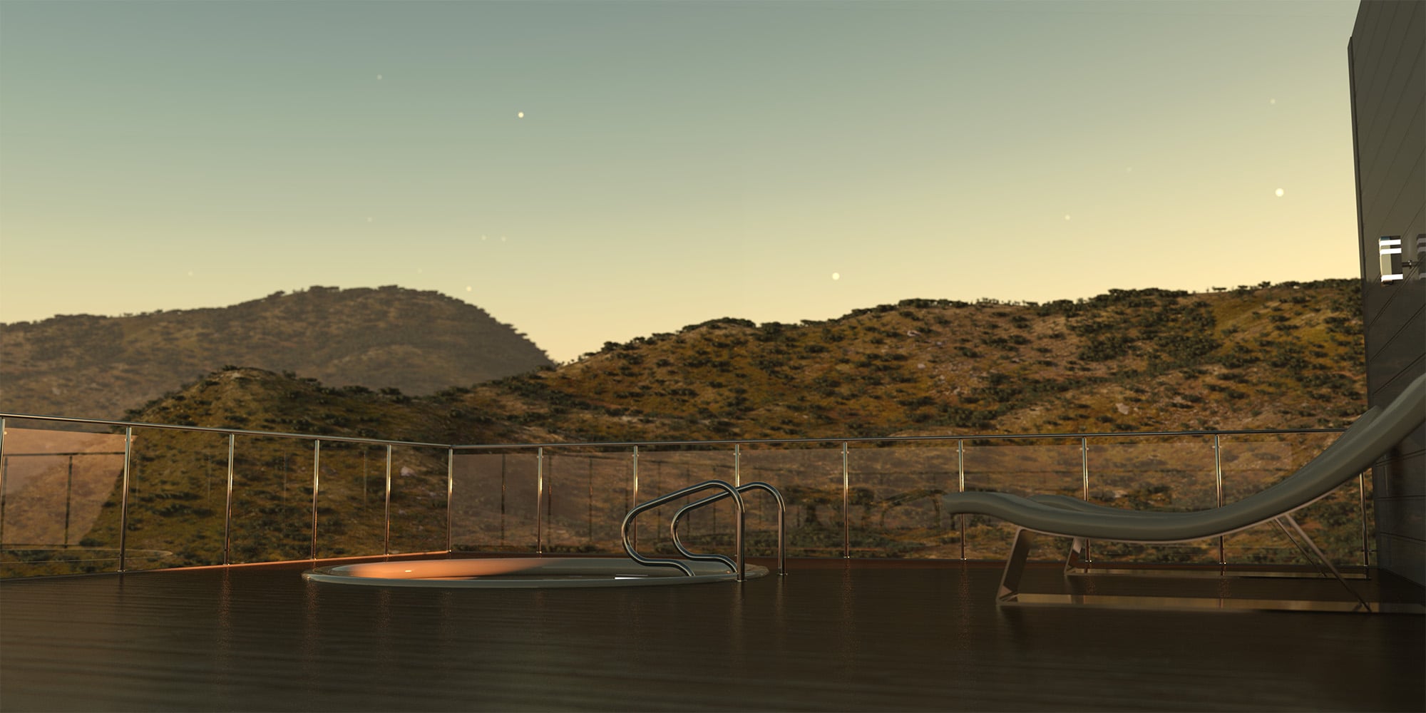 Osoview Arid Scrub and Pine Ridge Backdrops | Daz 3D