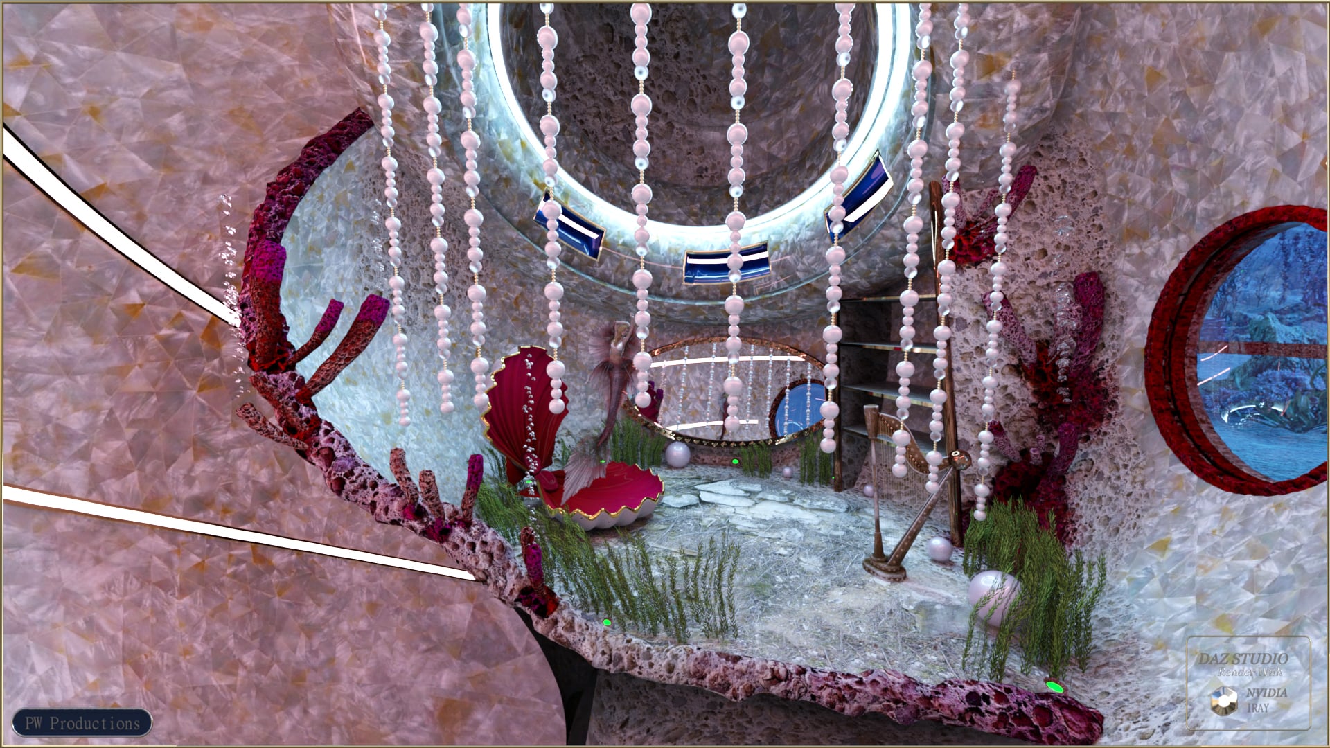 PW Mermaid House | Daz 3D