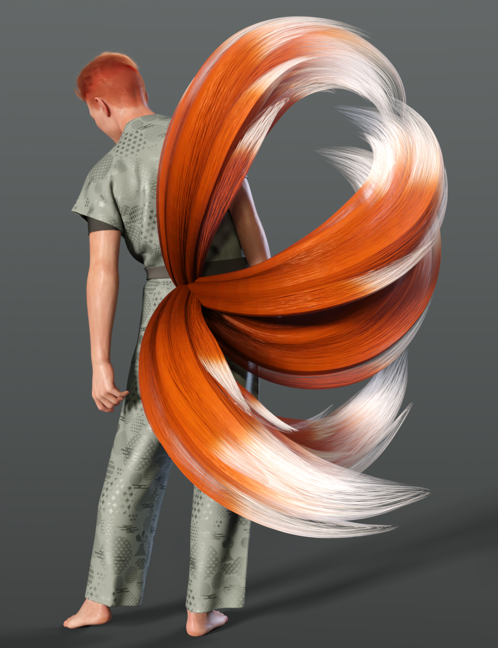 All the Tails Poses for Kota 8.1 and Kiko 8.1 Tails | Daz 3D