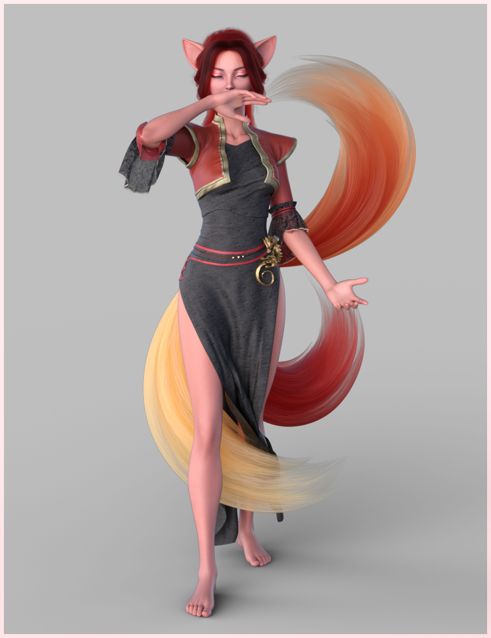 Kitsune Pose Bundle for Genesis 8.1 | Daz 3D