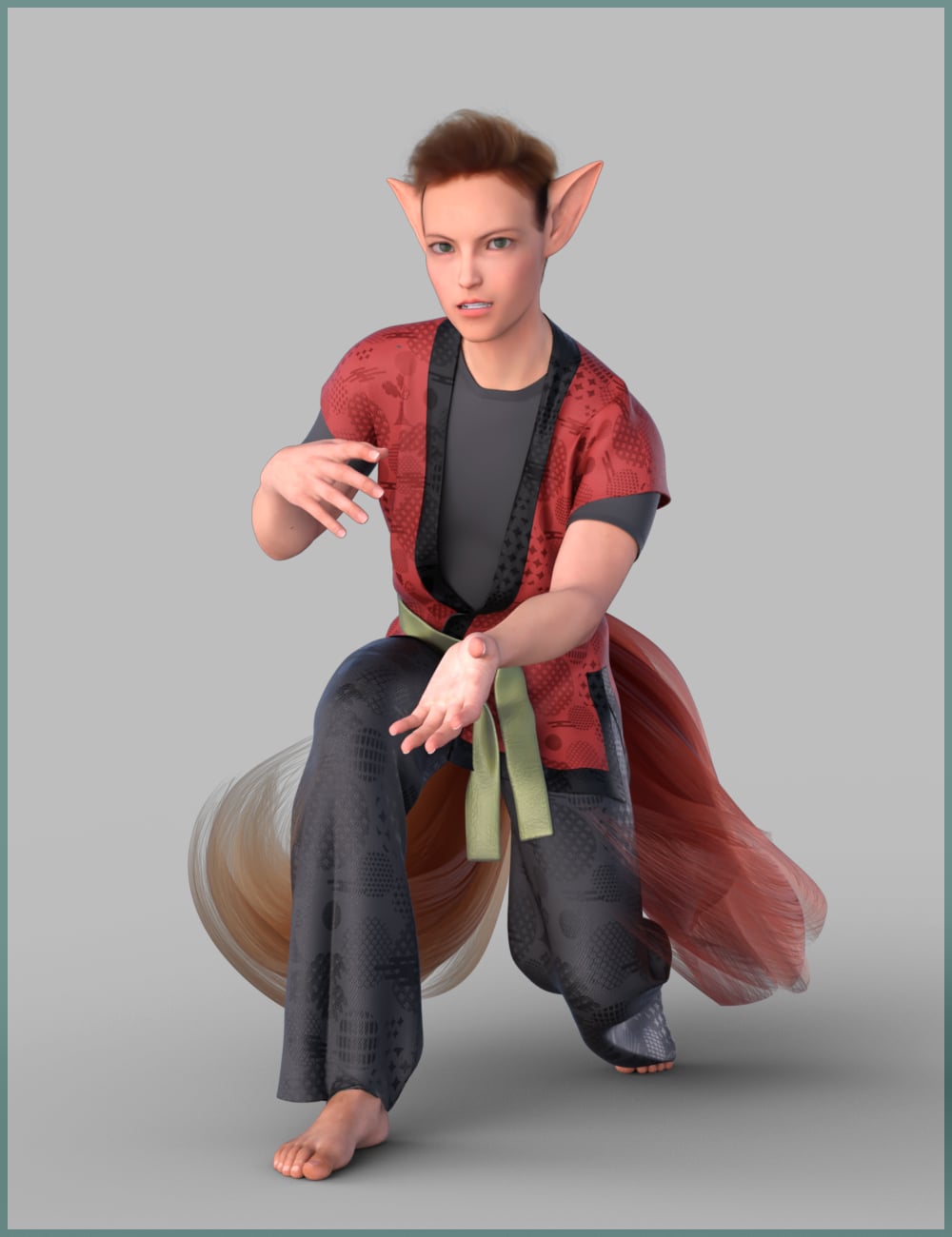 Kitsune Pose Bundle for Genesis 8.1 | Daz 3D