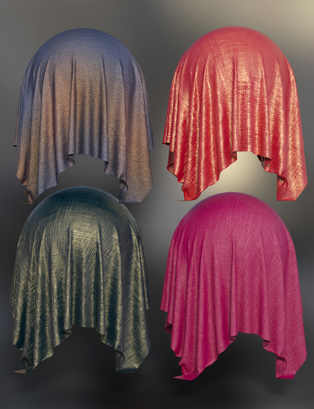 Rough Metallic Fabric Iray Shaders | Daz 3D