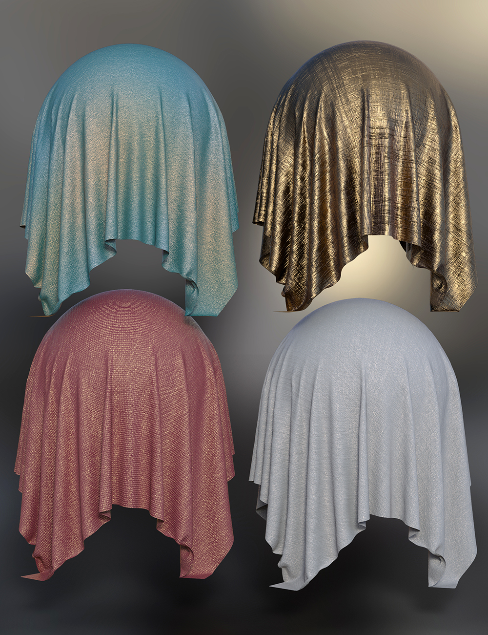 Rough Metallic Fabric Iray Shaders | Daz 3D