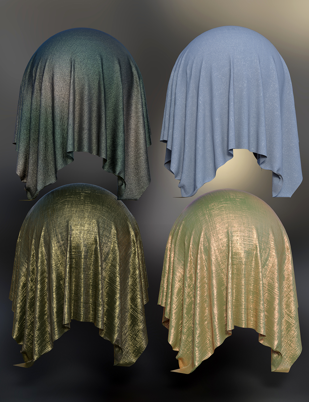 Rough Metallic Fabric Iray Shaders | Daz 3D