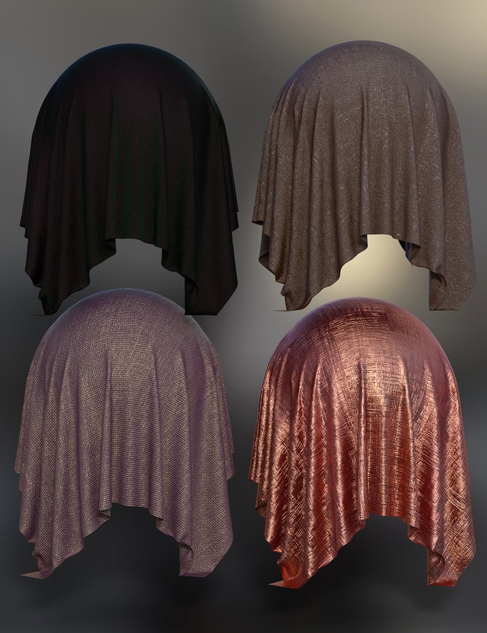 Rough Metallic Fabric Iray Shaders | Daz 3D