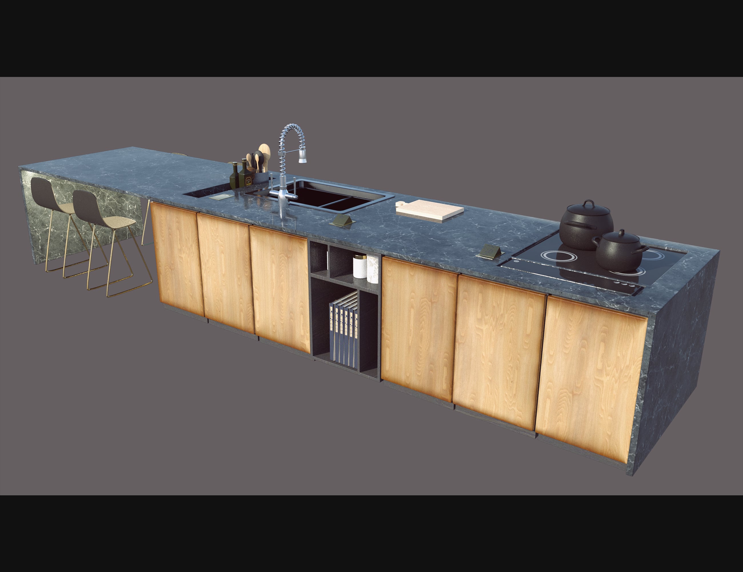 Cecilia House Kitchen Props | Daz 3D