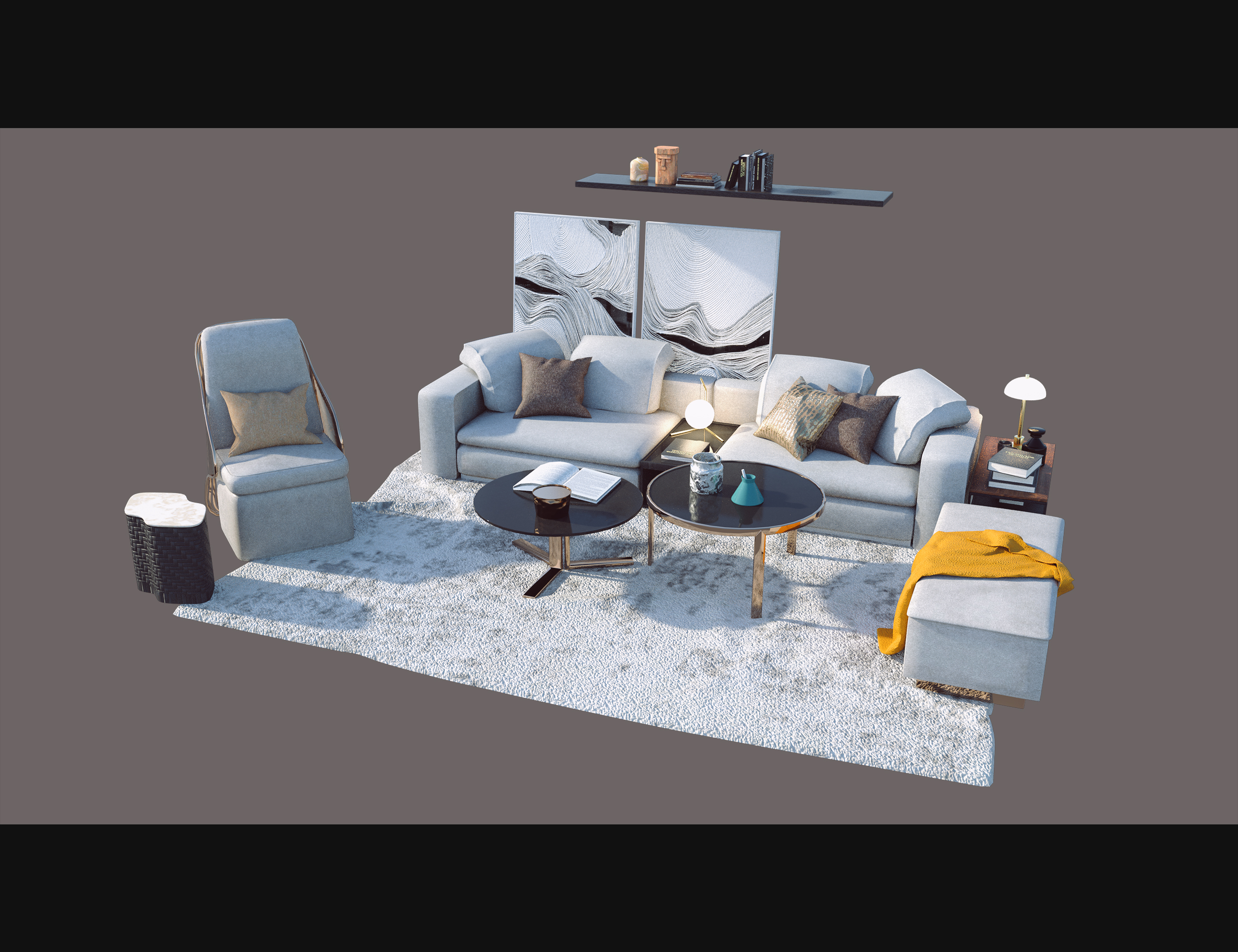 Cecilia House Living Room and Outdoor Furniture | Daz 3D