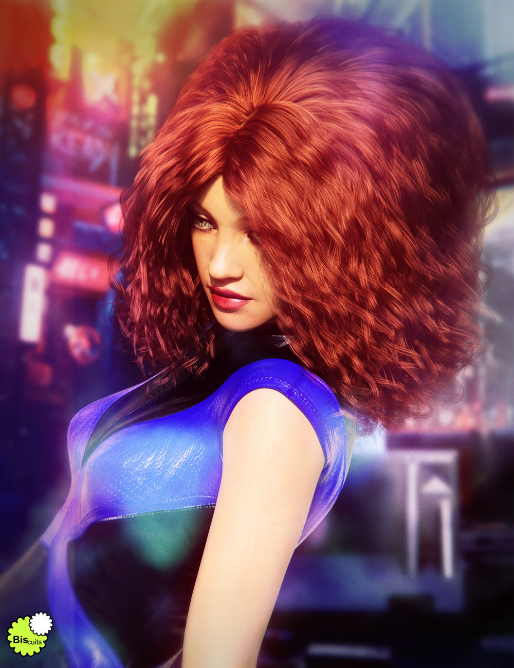 Biscuits Aggie Hair for Genesis 8 Female | Daz 3D
