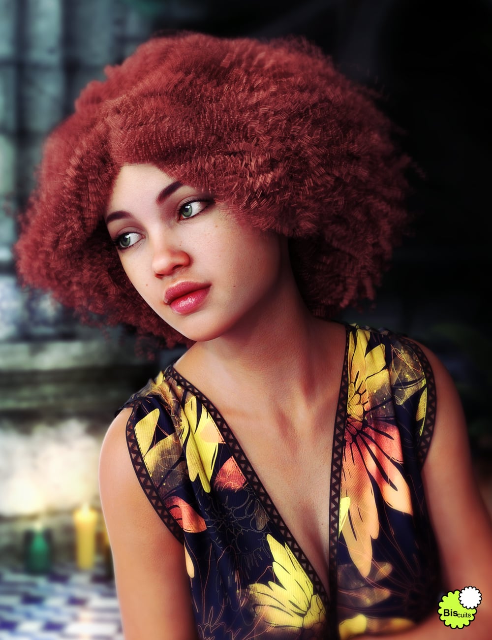 Biscuits Aggie Hair for Genesis 8 Female | Daz 3D