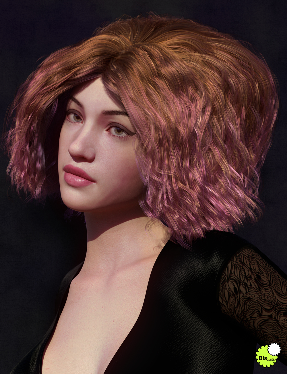 Biscuits Aggie Hair Texture Expansion | Daz 3D