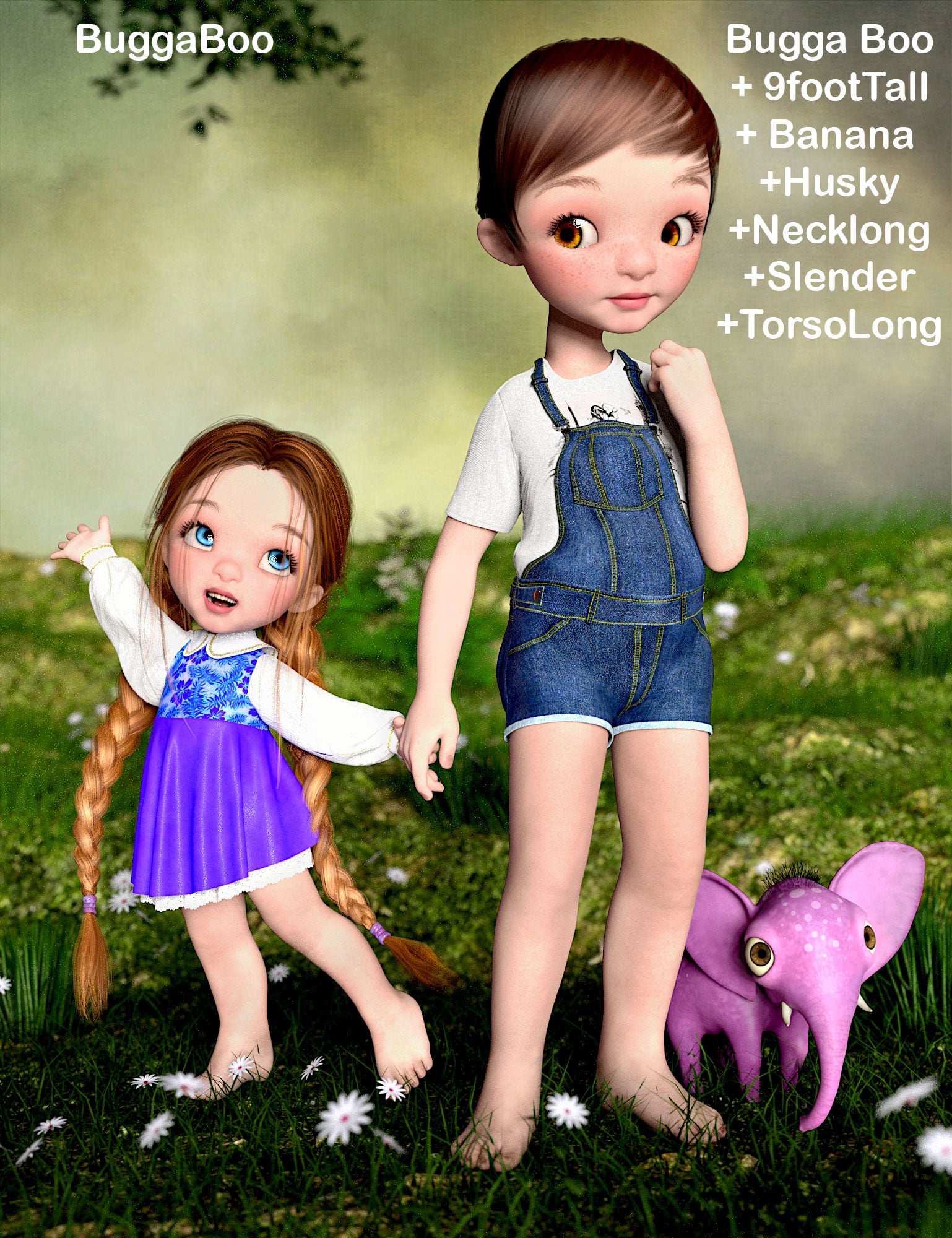 Phenotypes Shape and Pose Bundle for Genesis 8 | Daz 3D